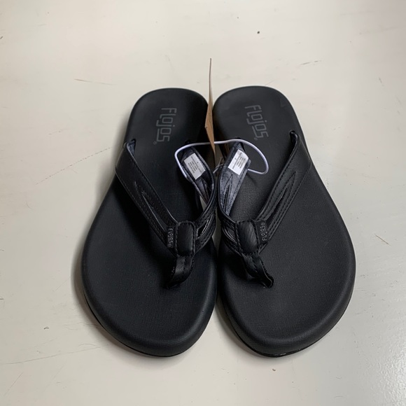 Flojos | Shoes | Nwt Womens Flojos Comfort Foam Sandals Black Grey Tie ...
